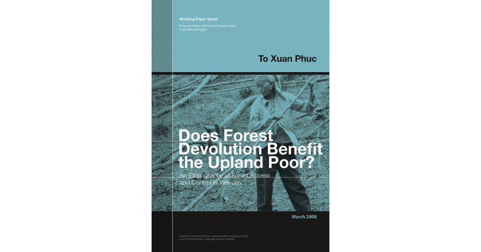 Does Forest Devolution Benefit the Upland Poor?