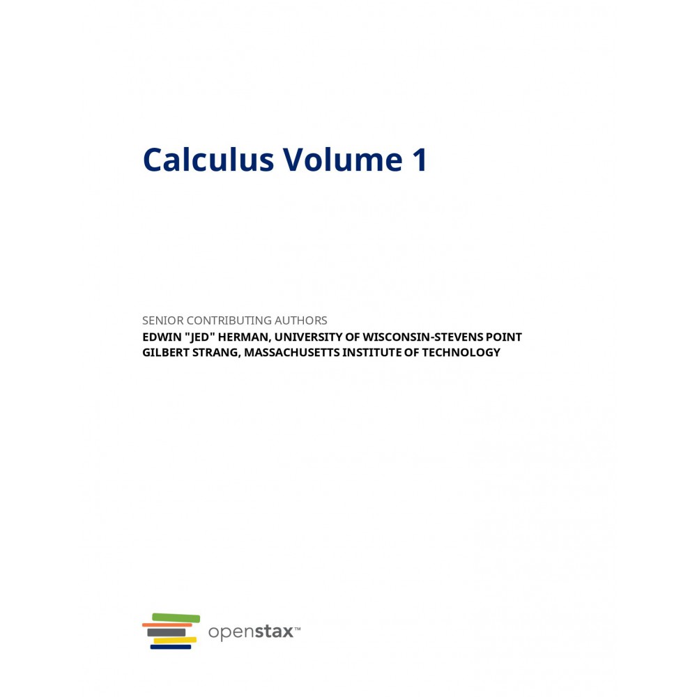 Calculus Volume 1
